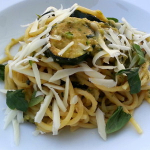 Spaghetti with Fried Zucchini (alla Nerano) – The Pasta Project