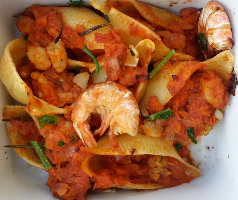 Conchiglioni with prawns (or scampi) – Page 2 of 2 – The Pasta Project