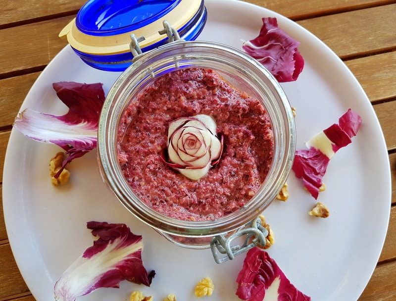Beetroot and Radicchio Pesto – The Pasta Project