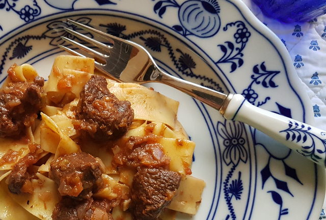 Pappardelle pasta with venison ragu from Trentino-Alto Adige – The ...