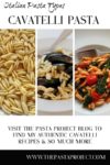 Cavatelli Pasta from Southern Italy – The Pasta Project