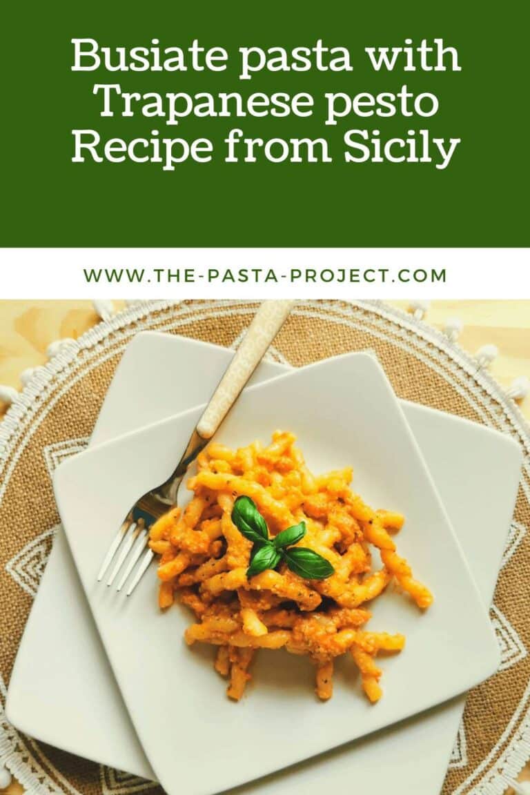 Busiate pasta with Trapanese pesto from Trapani – The Pasta Project