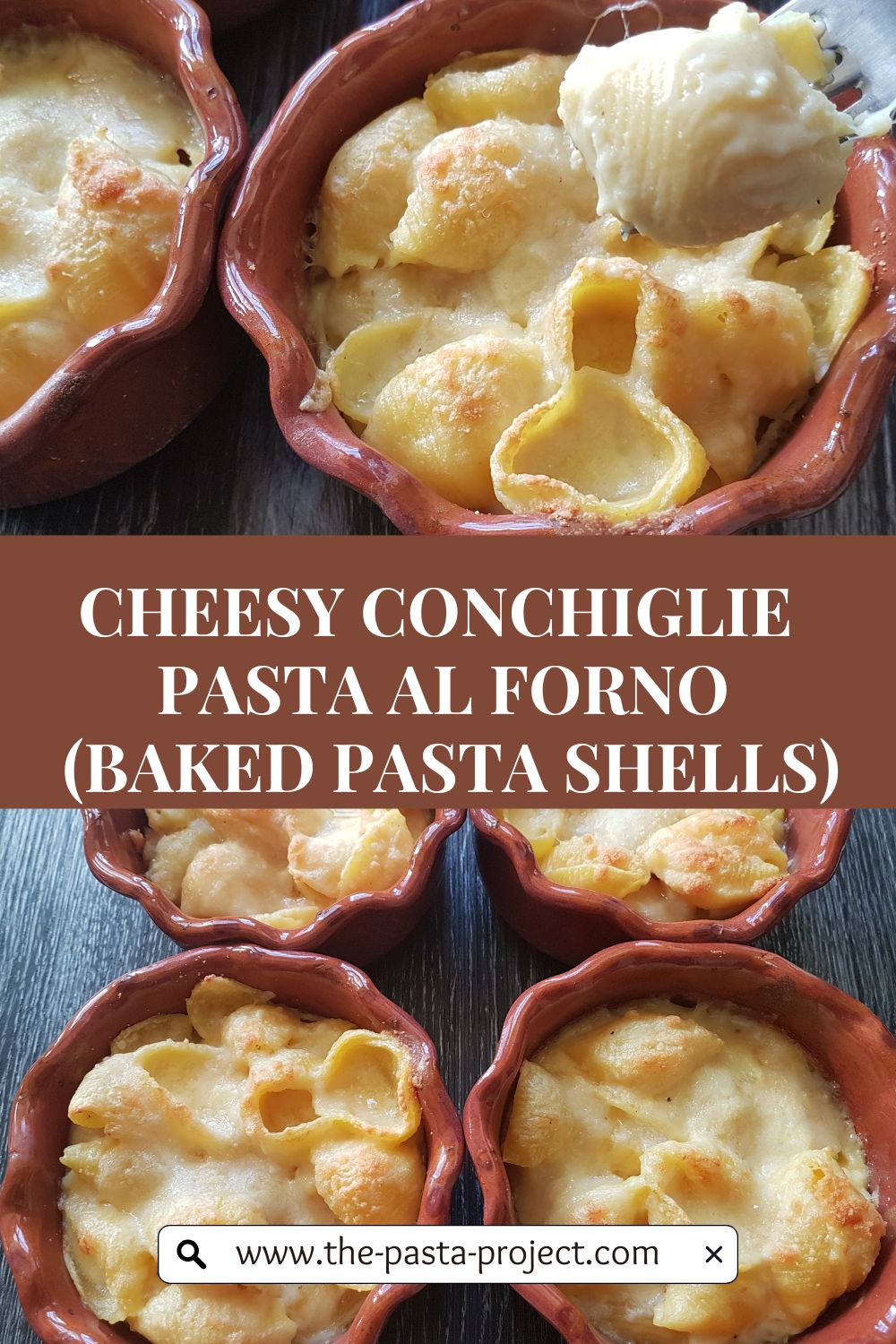 Cheesy Conchiglie Pasta al Forno baked pasta shells – The Pasta Project