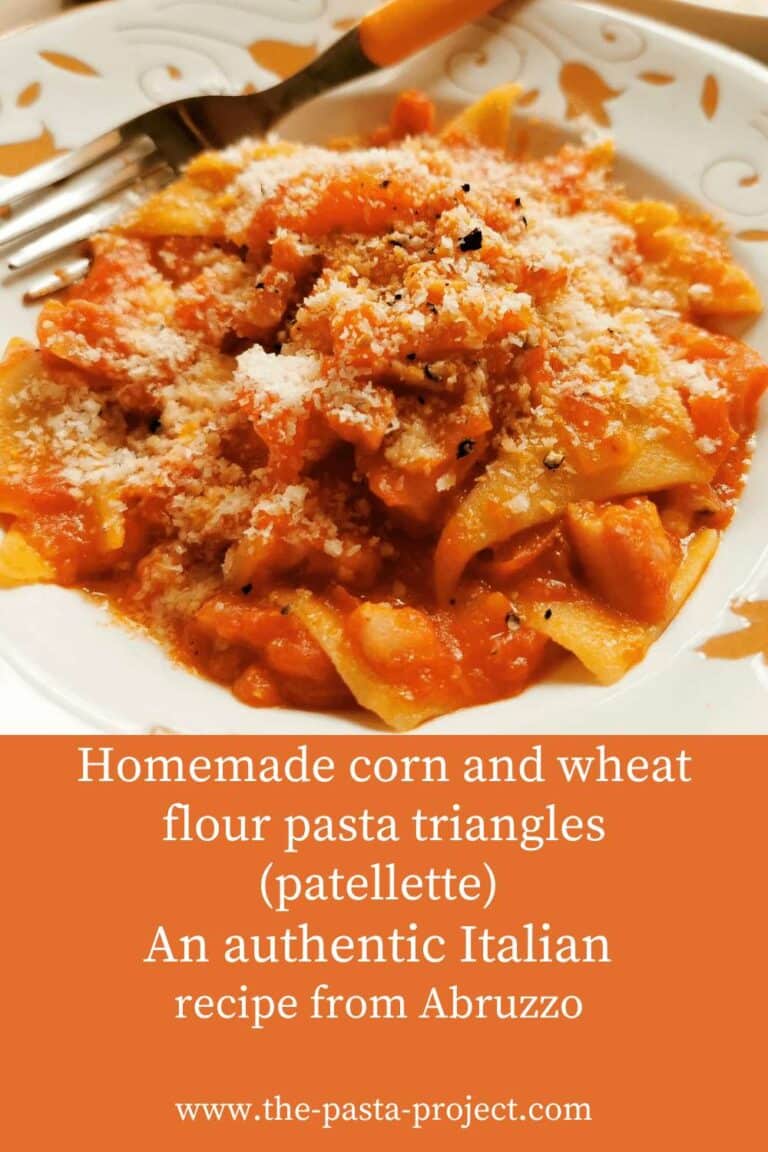 Corn and Wheat Flour Pasta Triangles with Pancetta. – The Pasta Project