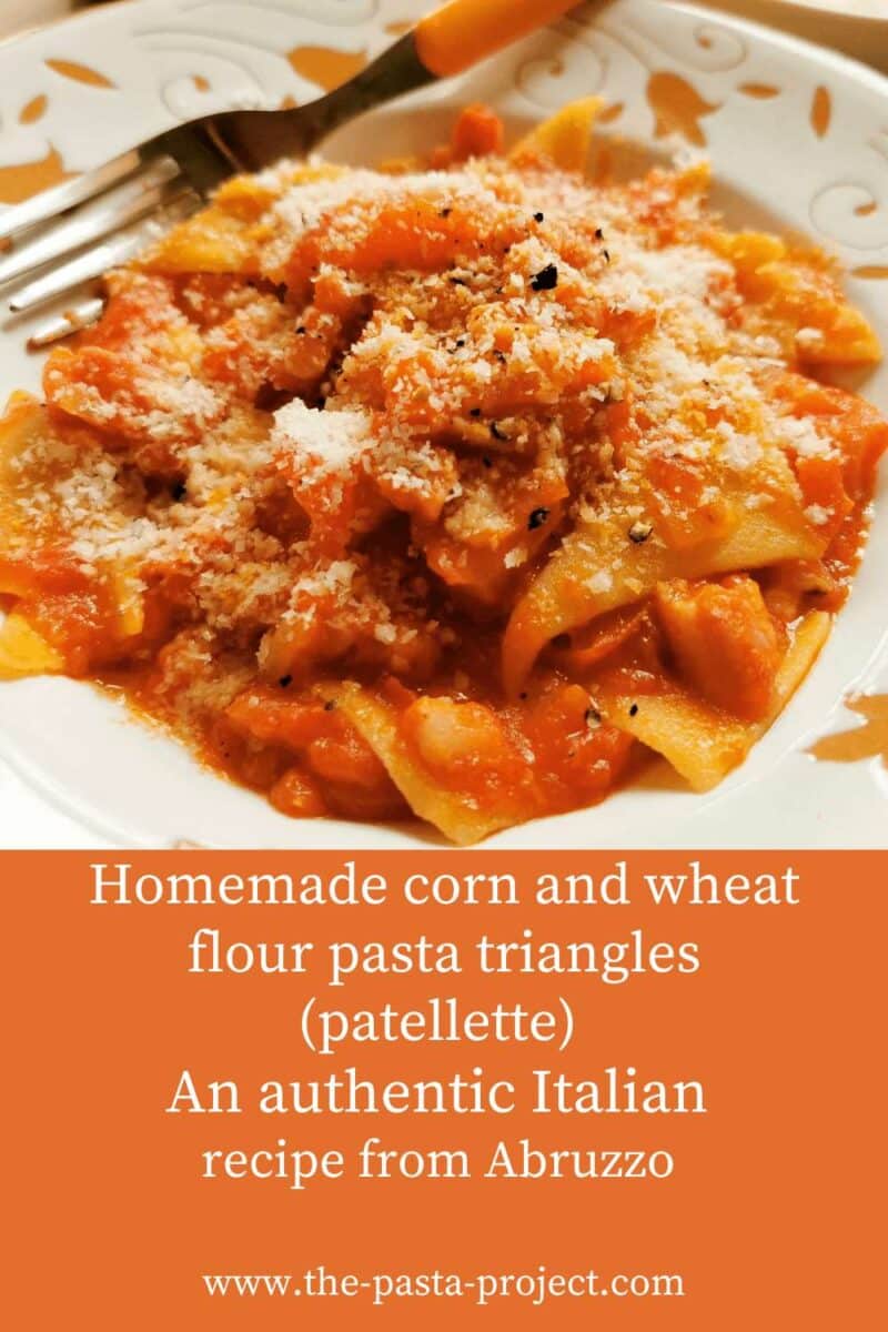 Corn and Wheat Flour Pasta Triangles with Pancetta. – The Pasta Project