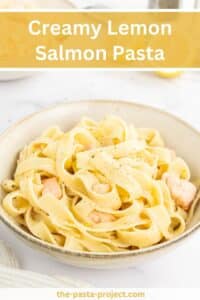 Creamy Lemon Salmon Pasta – The Pasta Project