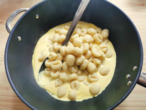 Potato gnocchi with creamy saffron sauce recipe. – The Pasta Project