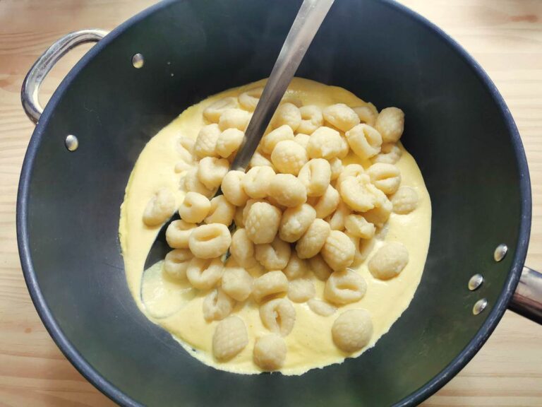 Potato gnocchi with creamy saffron sauce recipe. – The Pasta Project