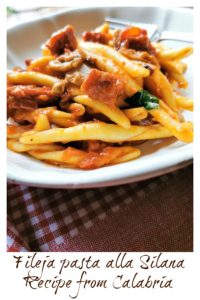 Fileja Pasta alla Silana Recipe from Calabria. – The Pasta Project