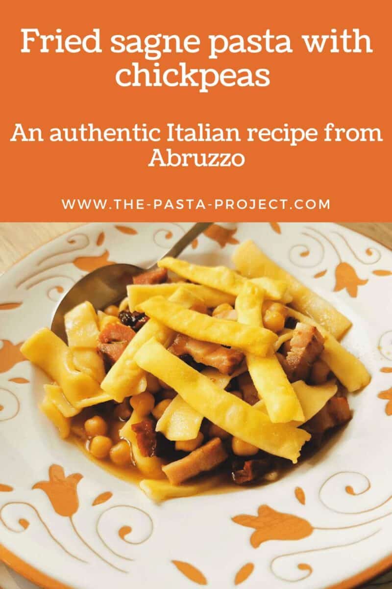 Fried Sagne with Chickpeas: Recipe from Abruzzo. – The Pasta Project