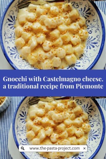 Gnocchi with Castelmagno cheese. – The Pasta Project