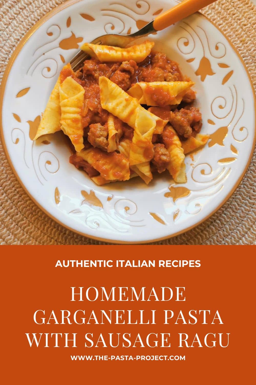 Homemade garganelli pasta with sausage ragu recipe. – The Pasta Project
