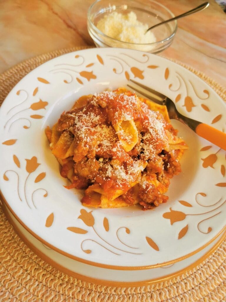 Homemade garganelli pasta with sausage ragu recipe. – The Pasta Project
