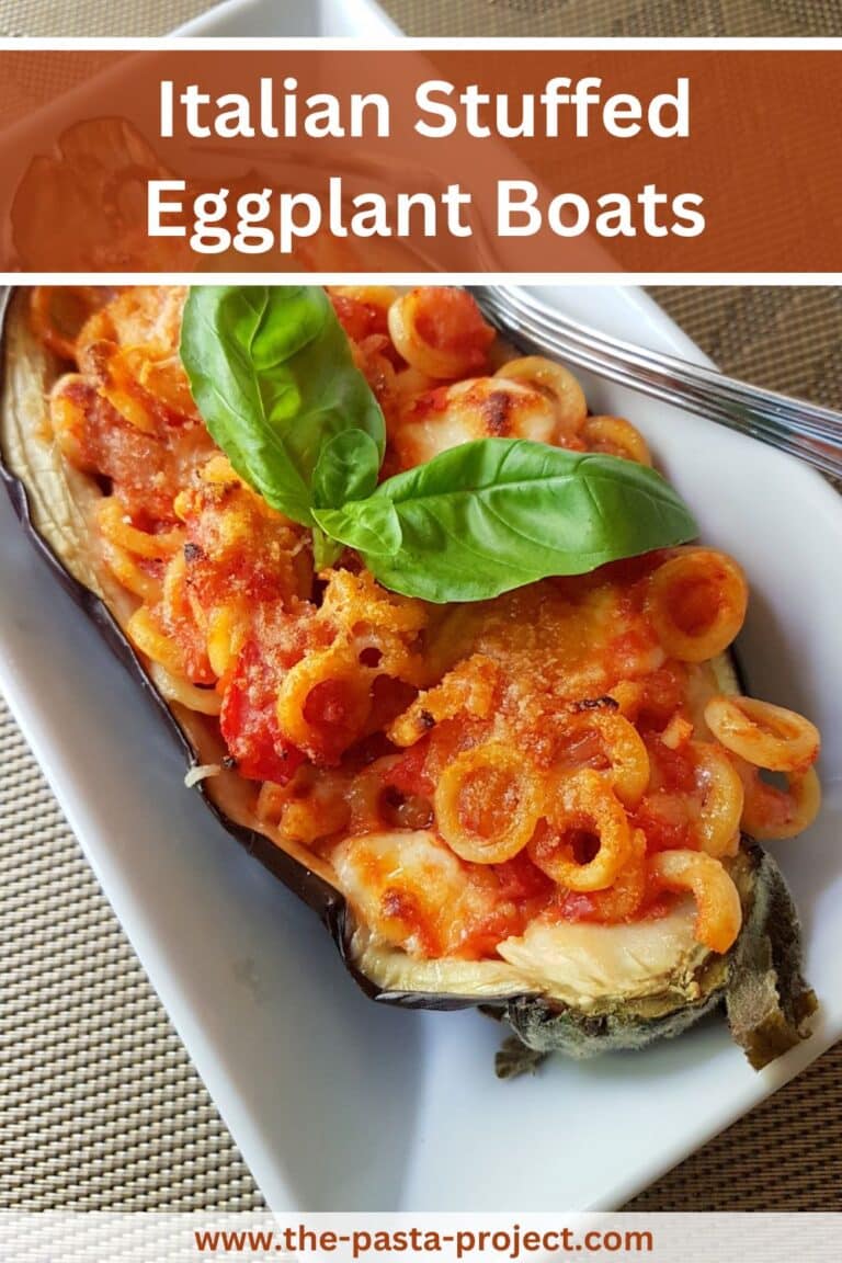 Italian Stuffed Eggplant Boats – The Pasta Project