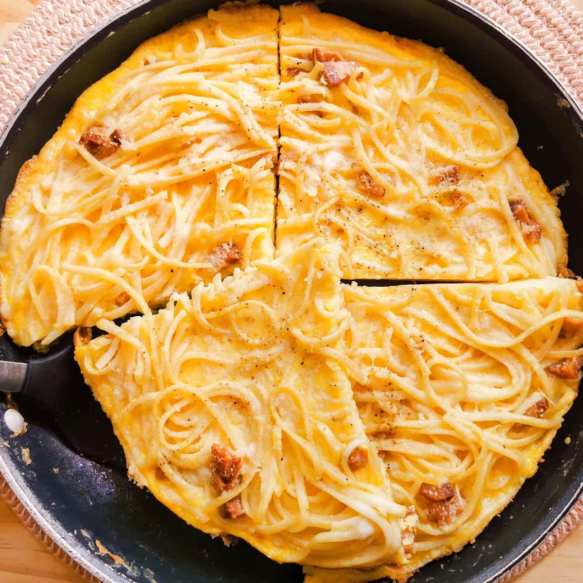 How to Make Italian Spaghetti Carbonara Frittata. – The Pasta Project