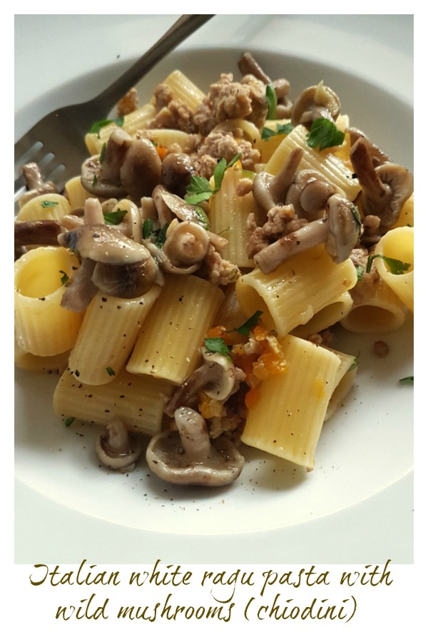 Italian white ragu pasta with wild mushrooms – The Pasta Project