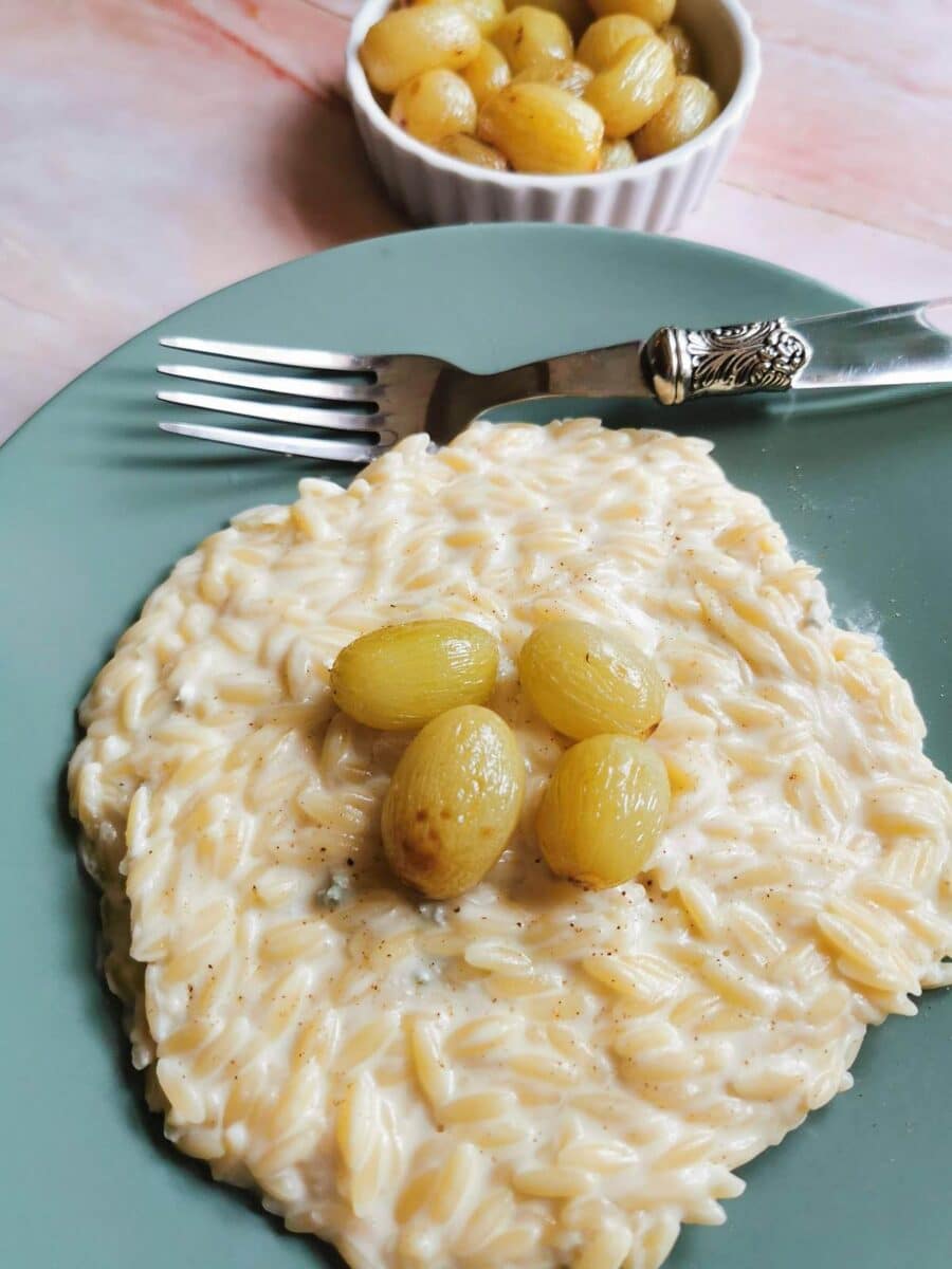 Orzo risotto with Gorgonzola – The Pasta Project