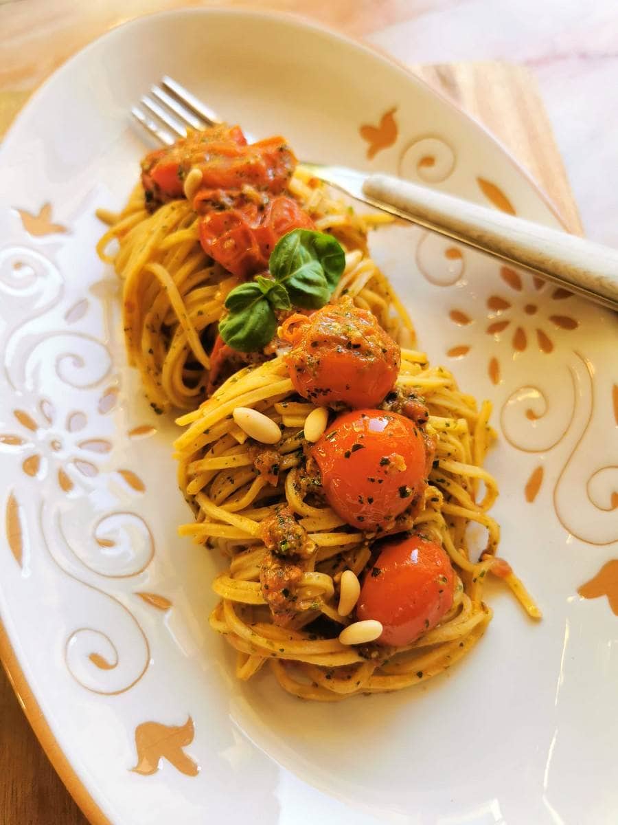 Pasta Portofino recipe from Liguria. – The Pasta Project