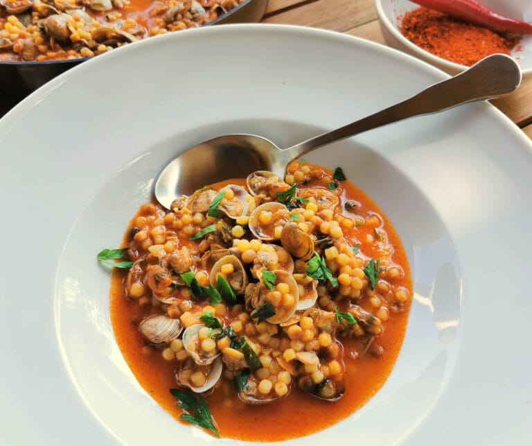 Fregola with Clams (Authentic Sardinian Recipe) – The Pasta Project