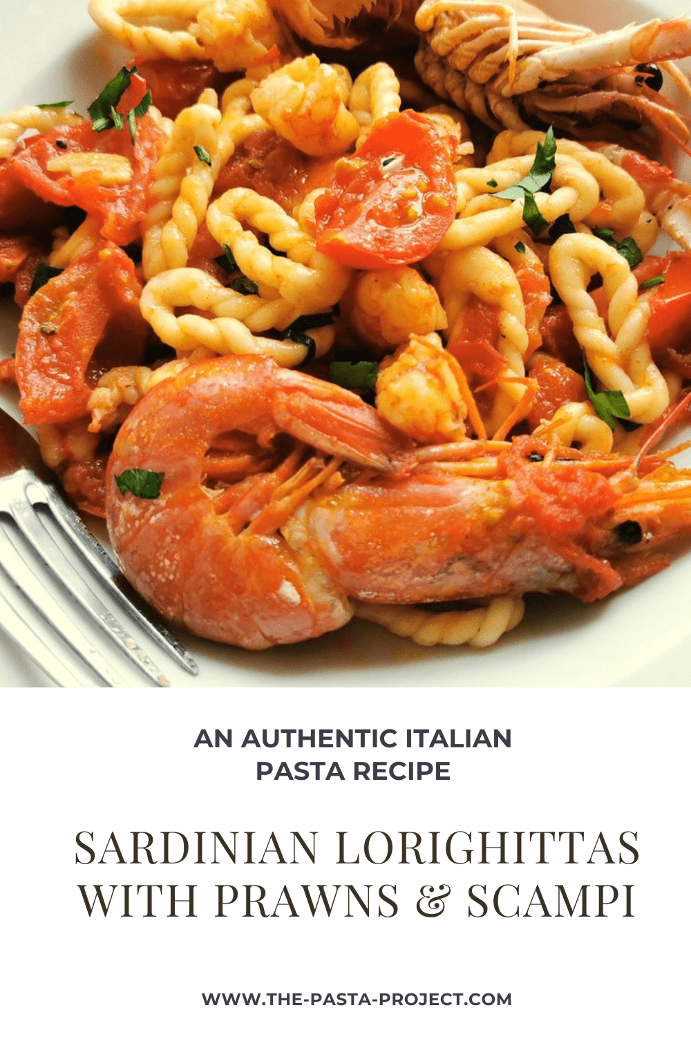 Sardinian Lorighittas Pasta with Prawns and Scampi. – The Pasta Project