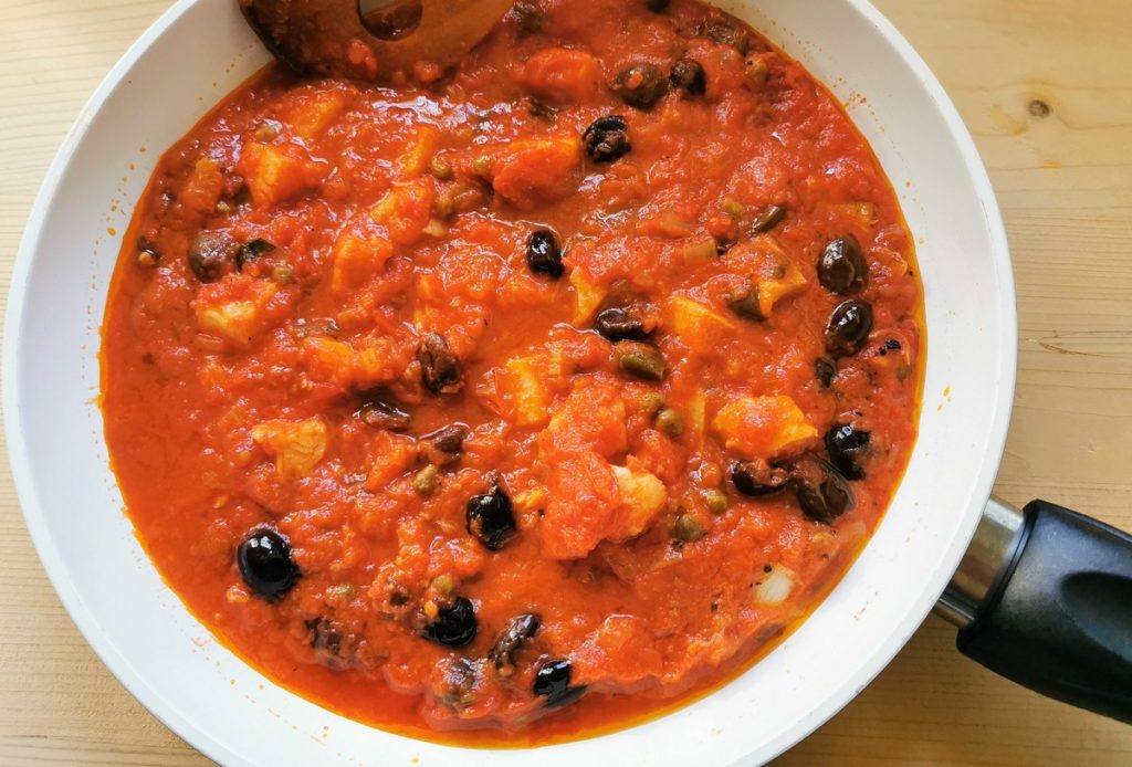 Spaghetti with salt cod (baccalà) alla ghiotta – The Pasta Project