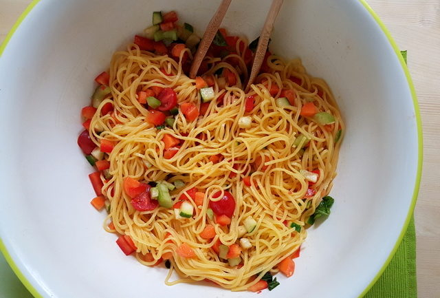 Summer Tagliolini Pasta Recipe with marinated vegetables – The Pasta ...