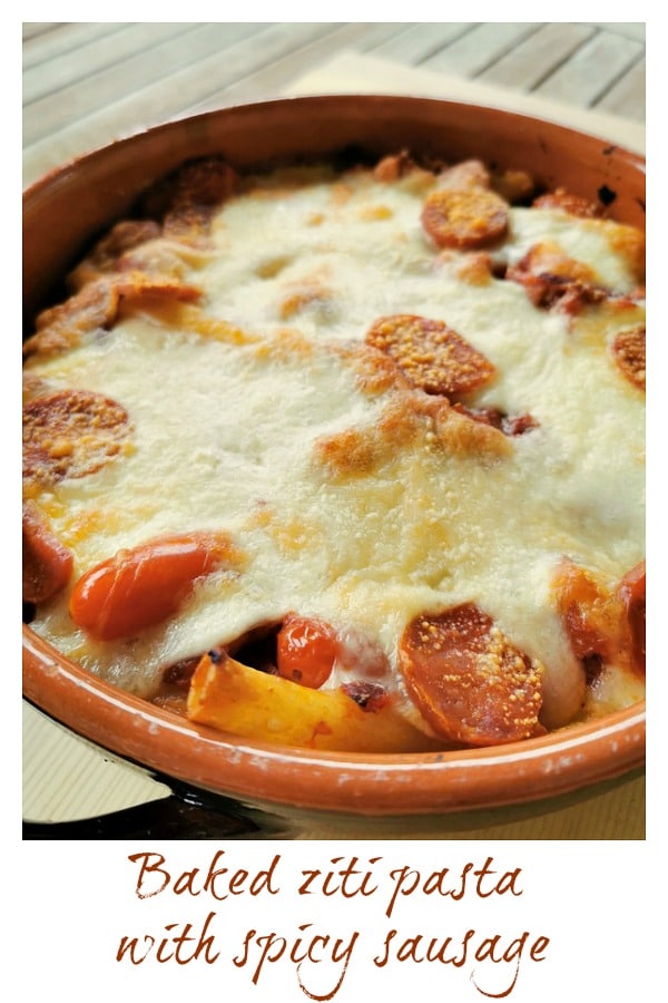 Baked Ziti or Zitoni pasta with spicy sausage. – The Pasta Project