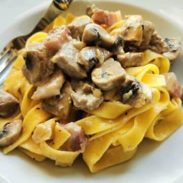 Creamy Pork Fillet Tagliatelle alla Castellana. – The Pasta Project