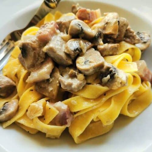 Creamy Pork Fillet Tagliatelle alla Castellana. – The Pasta Project