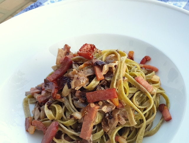 Fettuccine Pasta with Speck and Radicchio (Italian chicory) – Page 2 of ...