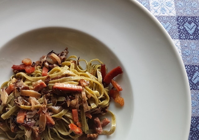Fettuccine Pasta with Speck and Radicchio (Italian chicory) – Page 2 of ...