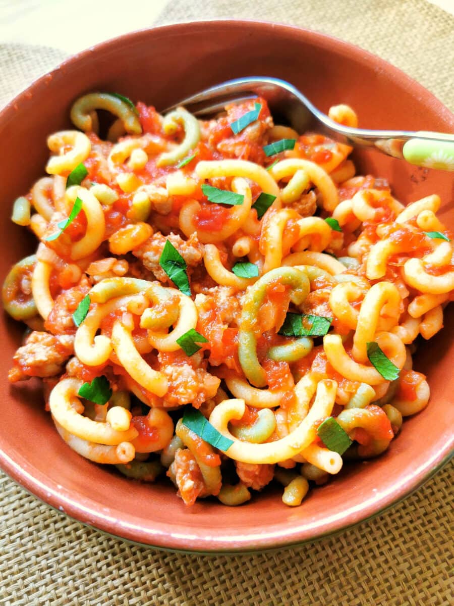 Gramigna alla Salsiccia (sausage) – The Pasta Project