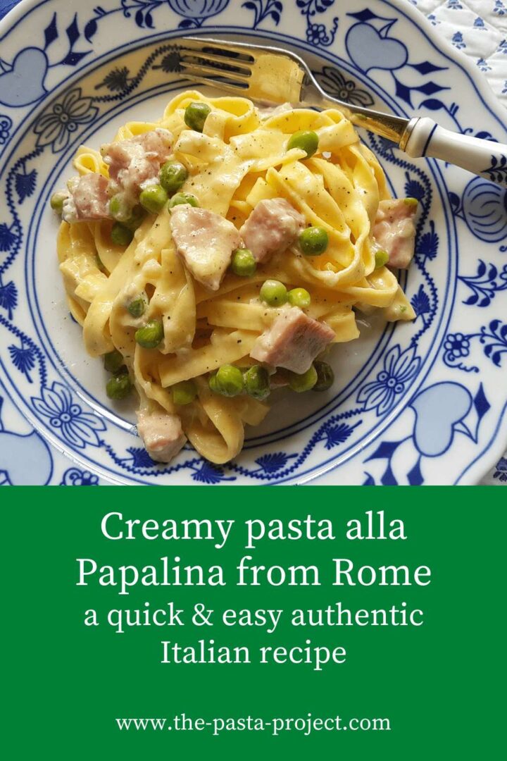 Pasta alla Papalina; recipe from Rome. – The Pasta Project