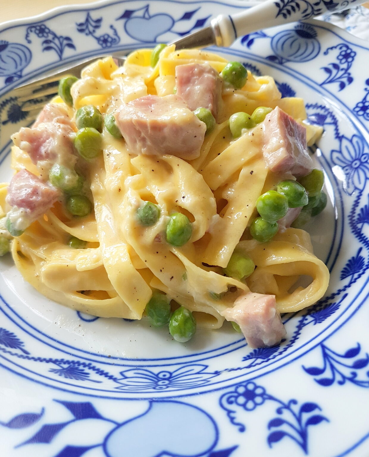 Pasta alla Papalina; recipe from Rome. – The Pasta Project