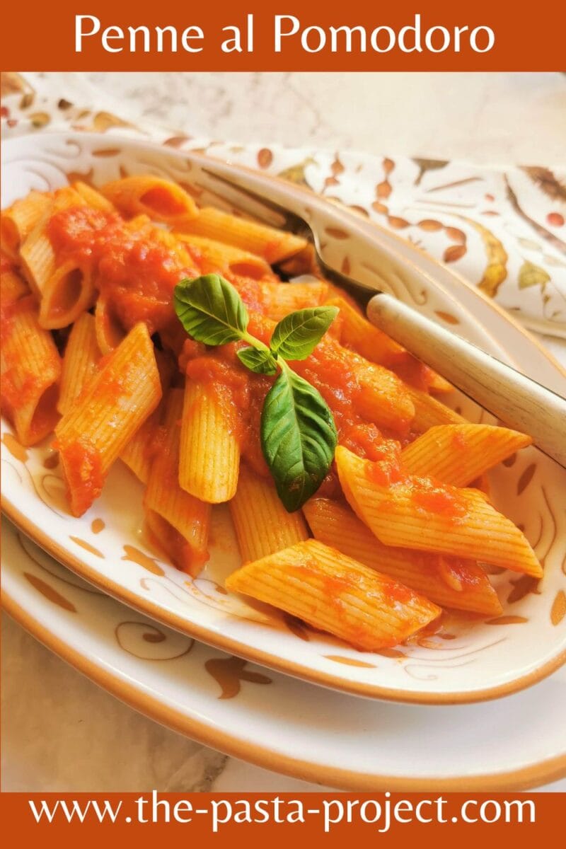 Penne Pomodoro Recipe (easy tomato basil pasta). – The Pasta Project