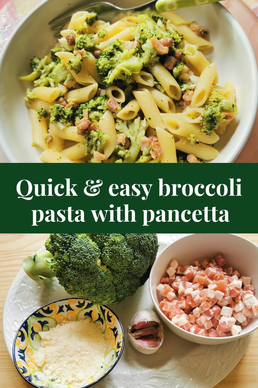 Pasta with broccoli and pancetta. – The Pasta Project