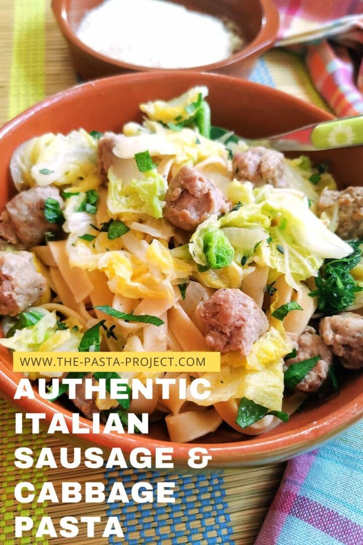 Sausage and Cabbage Pasta. – The Pasta Project