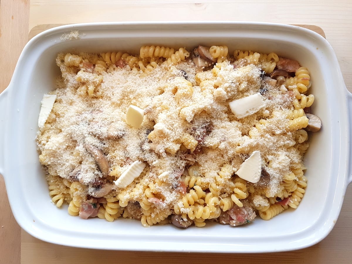 Short fusilli bucati with gorgonzola, pancetta & mushrooms. – The Pasta ...